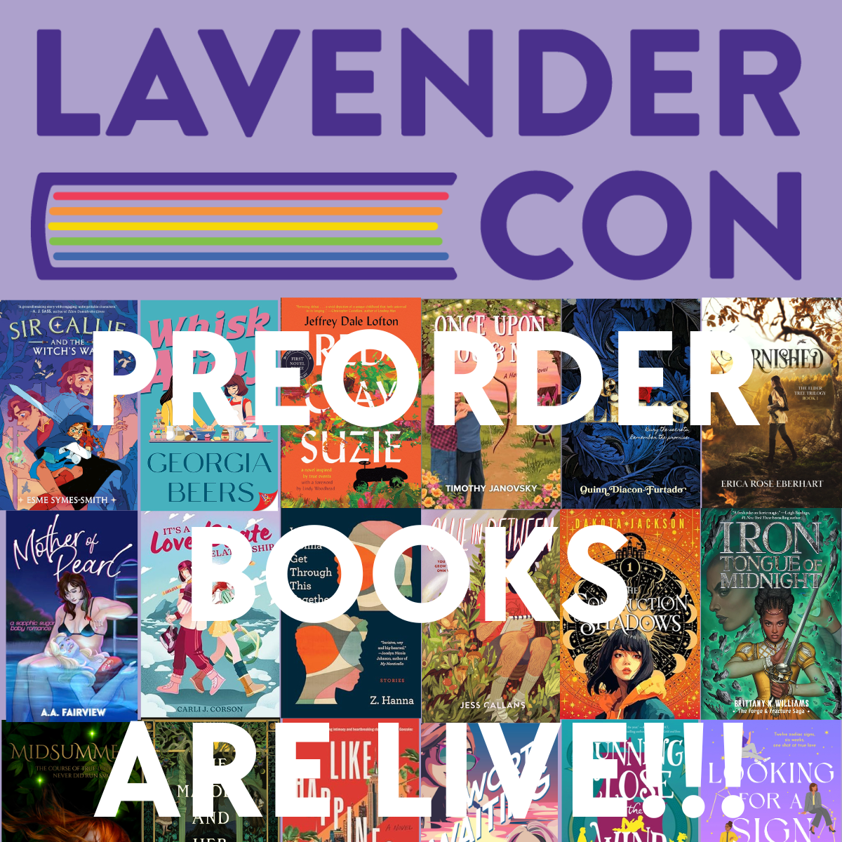 PREORDER BOOKS – Lavender Con